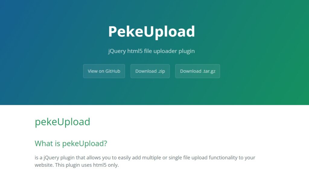 11+ Best Free JavaScript & jQuery File Upload Plugins | UIdeck