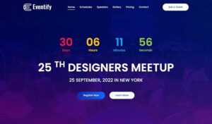 15+ Best Free Event and Conference Website Templates | UIdeck