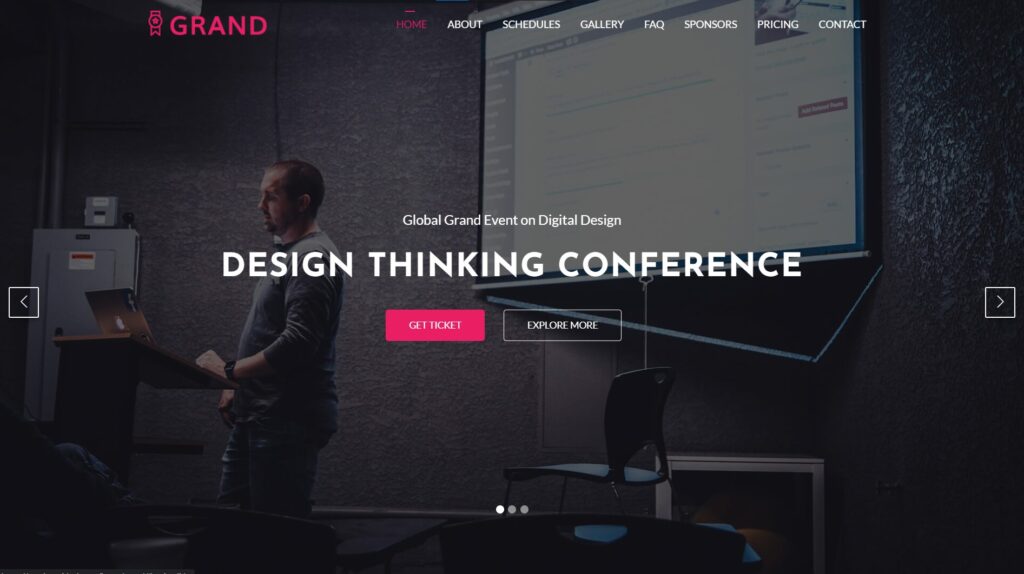 15+ Best Free Event and Conference Website Templates | UIdeck