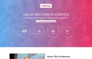15+ Best Free Event and Conference Website Templates | UIdeck