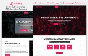 15+ Best Free Event and Conference Website Templates | UIdeck