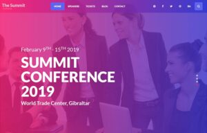 15+ Best Free Event and Conference Website Templates | UIdeck