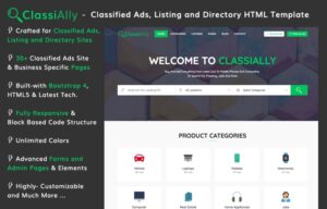 15+ Best Classified Ads Website Templates [ Free ] | UIdeck
