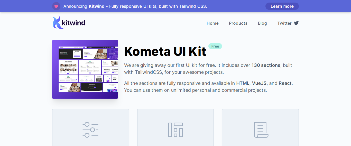 21+ Best Free Tailwind UI Kits and Component Libraries | UIdeck