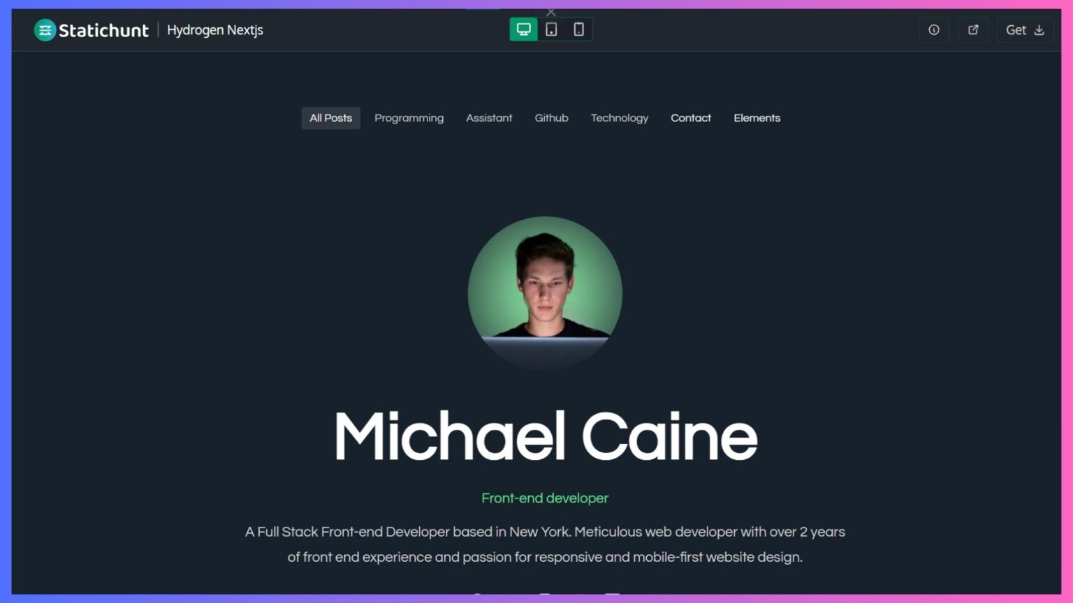 21+ Best Free Personal Website Templates for 2025 | UIdeck