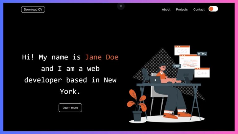 21+ Best Free Personal Website Templates for 2025 | UIdeck