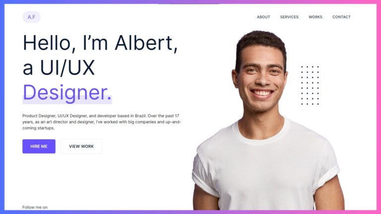 21+ Best Free Personal Website Templates for 2025 | UIdeck