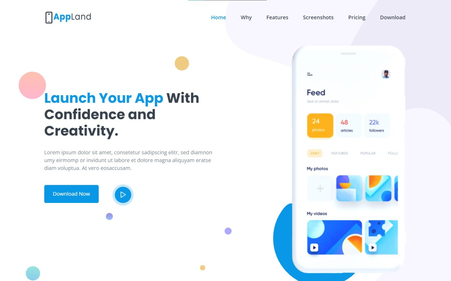 21+ Free HTML App Landing Page Templates | UIdeck