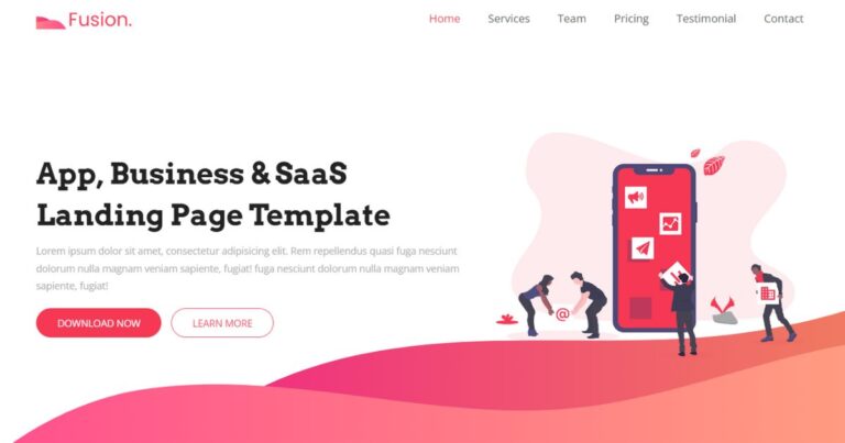 21+ Free HTML App Landing Page Templates | UIdeck