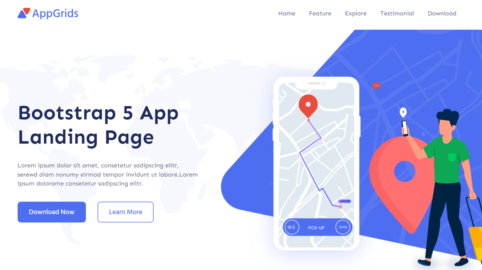 21+ Free HTML App Landing Page Templates | UIdeck