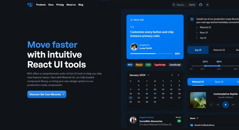 15+ Best React UI Libraries to Kickstart Your Projects | UIdeck