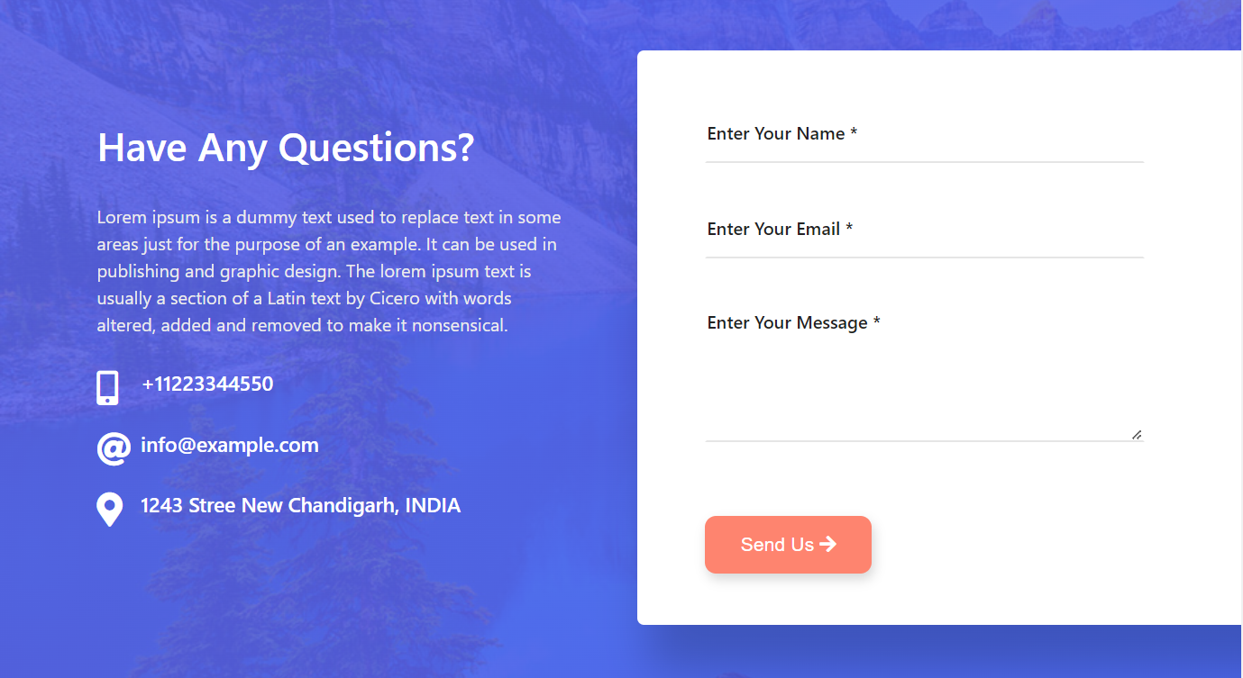15+ Free Html Contact Form & Page Templates | Uideck