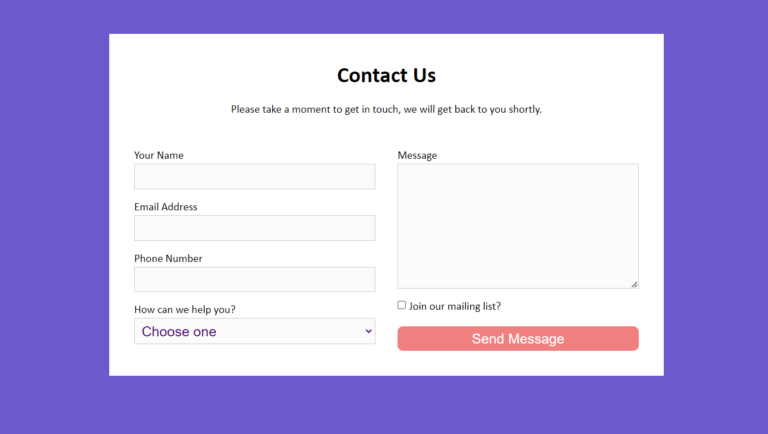 15+ Free HTML Contact Form & Page Templates | UIdeck